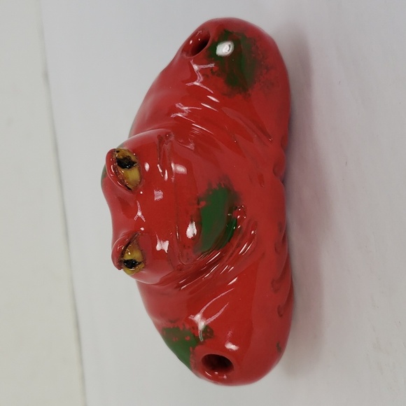 Accents | Mexican Folk Art Frog Whistle Flute Terra Cotta Clay Pottery ...
